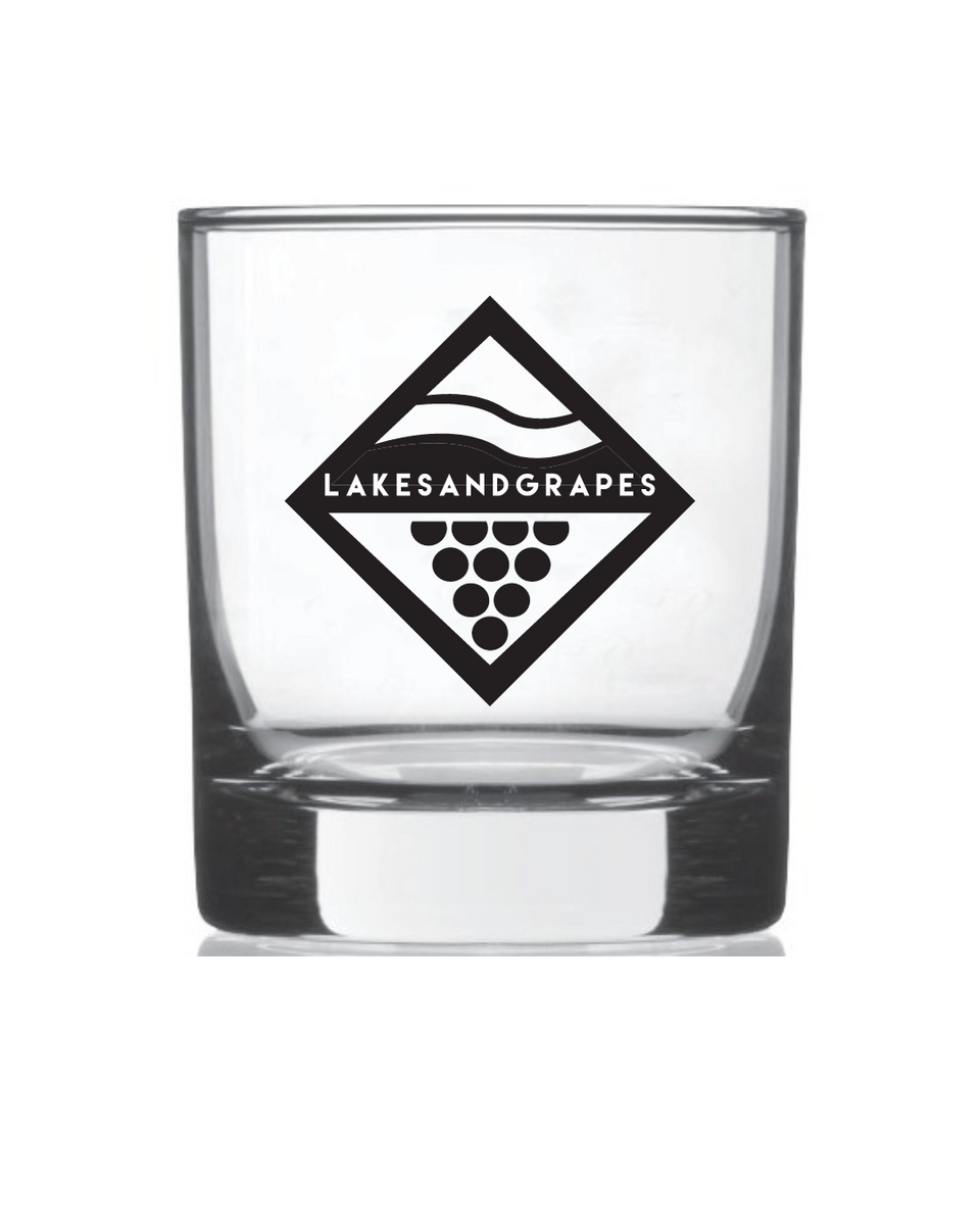 Diamond Rocks Glass – Lakes and Grapes
